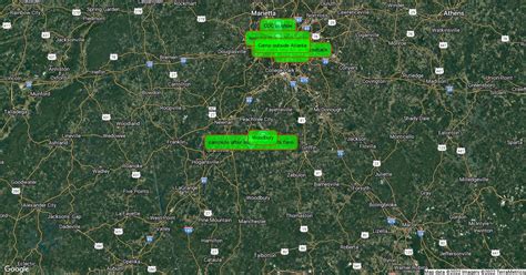 Map Of Walking Dead Locations Scribble Maps