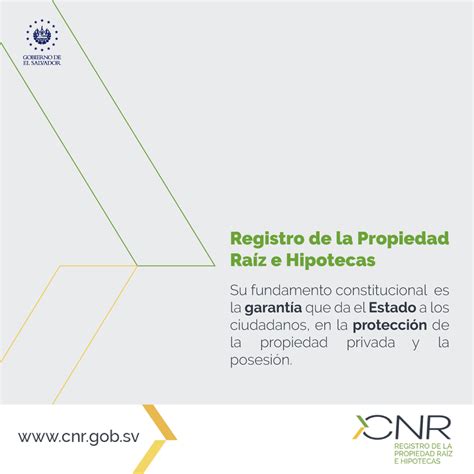 Centro Nacional De Registros En Nuestro Registro De La Propiedad Raíz