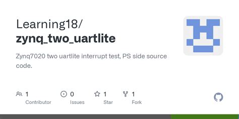Github Learning18zynqtwouartlite Zynq7020 Two Uartlite Interrupt Test Ps Side Source Code