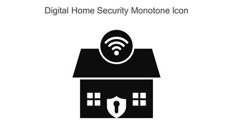 Digital Home Security Monotone Icon In Powerpoint Pptx Png And Editable Eps Format Ppt Powerpoint