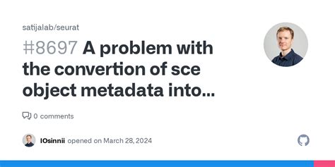 A Problem With The Convertion Of Sce Object Metadata Into Seurat Object Resulting In Error In
