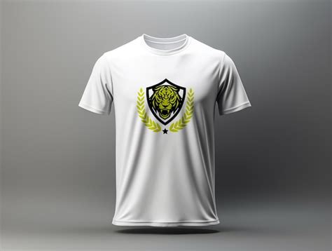Psd шаблон 3d макета футболки Премиум Psd Файл