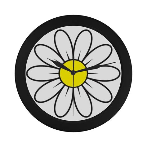 Daisy Circular Plastic Wall Clock Id D6490242