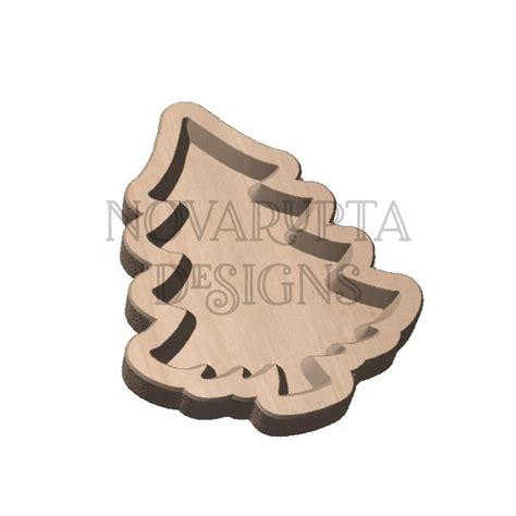 CNC Router Pattern CNC Router File Christmas Tree Tray Digital Files Only Svg Eps And
