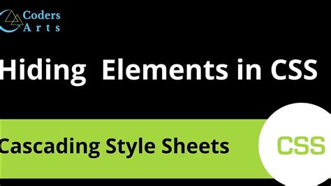 17 Hiding Elements In Css Css Tutorial For Beginners Youtube