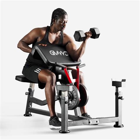 Gmwd Bicep Curl Machine Preacher Curl Bench Arm Workout Machine