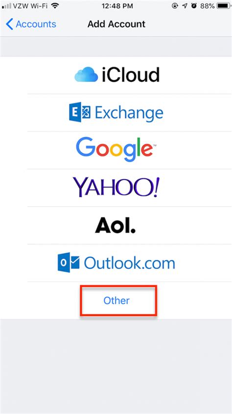 Webmail Setup Iphone Brighter Vision Knowledge Base