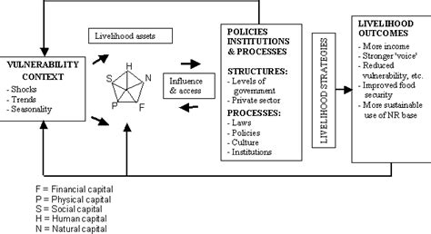 Dfid Sustainable Livelihoods Framework Download Scientific Diagram
