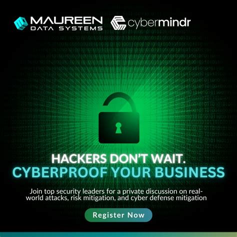 Cyberresilience Cybermindr Mds Nyctechevents Maureen Data Systems Mds