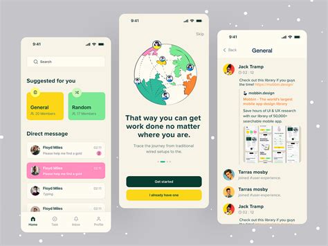 Communication App Ui By Ofspace Uxui On Dribbble