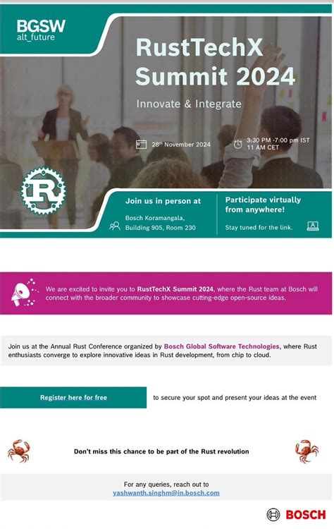 Bosch Rusttechx Rustlang Rust Rust India