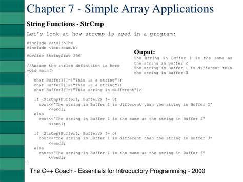 ppt chapter 7 simple array applications powerpoint presentation