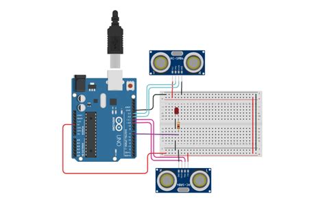 Circuit Design Social Distancing Tinkercad