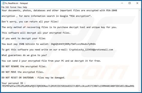 Encryptedrsa Ransomware Decryption Removal And Lost Files Recovery