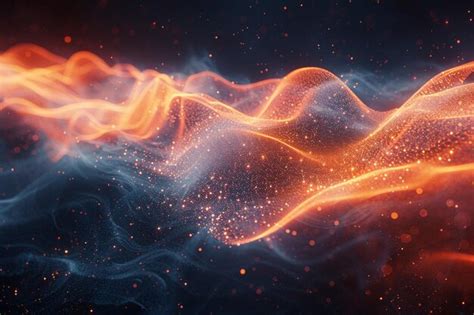 An Abstract Visualization Of Sound Waves Emanating From A Speaker Premium Ai Generated Image