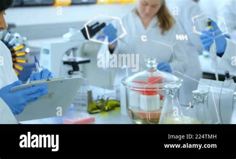 Animation Of Scientific Data Processing Over Diverse Scientists In Laboratory Global Science