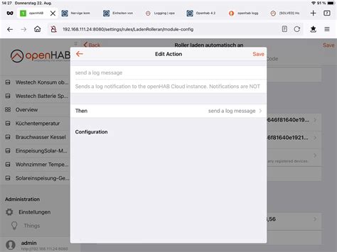 Correct Syntax For Send A Log Message In Rules Migration Openhab Community