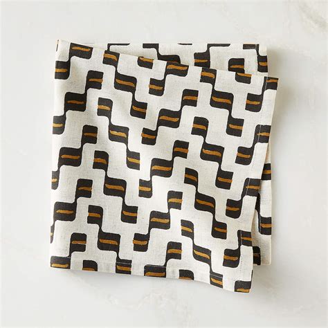 Osric Block Print Cloth Napkin Reviews CB2 Canada