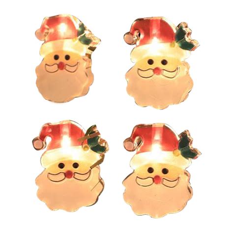 Коледни лампички 30 Led Модел Дядо Коледа С кутия На батерии Цветни светлини Emag Bg