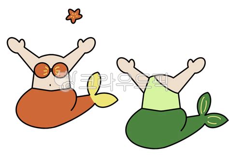 인어 인어공주 인어왕자 인어합성 인어공주합성 사진이미지일러스트캘리그라피 우주쌤작가