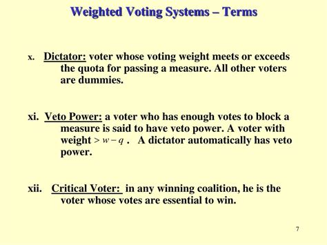 PPT Weighted Voting PowerPoint Presentation Free Download ID 257100