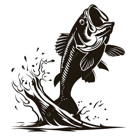 Lubina Negra Saltando