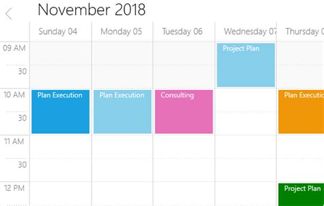 UWP Scheduler Control Outlook Like Event Calendar Syncfusion