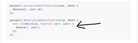 The Deserializing In Passport Js The Freecodecamp Forum