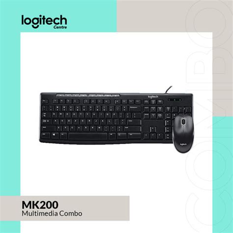 Jual [combo] Logitech Mk200 Keyboard And Mouse Usb Garansi 1 Tahun Jakarta Pusat Logitech