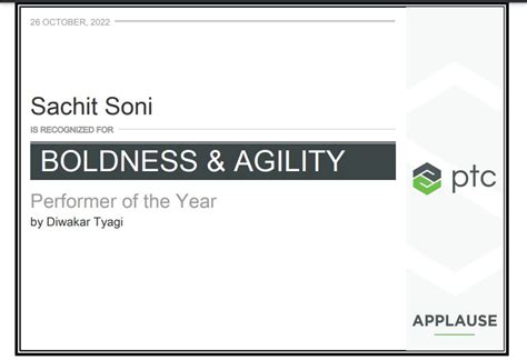 Sachit Soni On Linkedin Performeroftheyear Recognition Lifeatptc