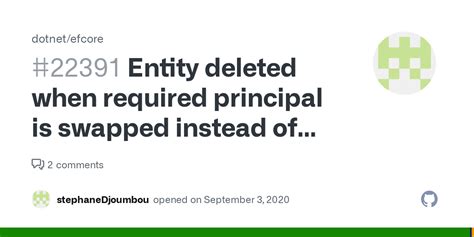 Entity Deleted When Required Principal Is Swapped Instead Of An Exception · Issue 22391