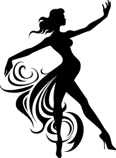 Ethereal Evolution Vector Icon Divine Dance Dancer Logo Premium Ai