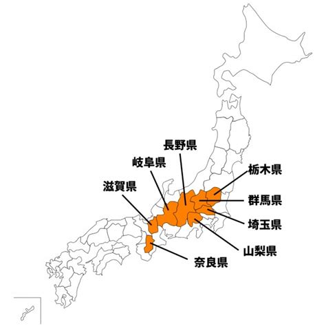 海がない都道府県 海なし県内陸県 の一覧と地図 キーワードノート