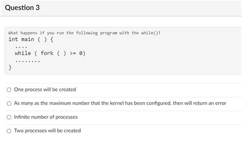 Solved What Happens If You Run The Following Program With Chegg