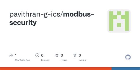 Github Pavithran G Icsmodbus Security