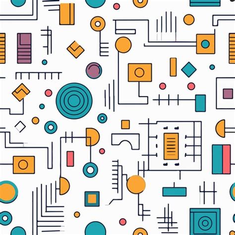 Premium Vector Geometric Abstract Seamless Pattern Vector