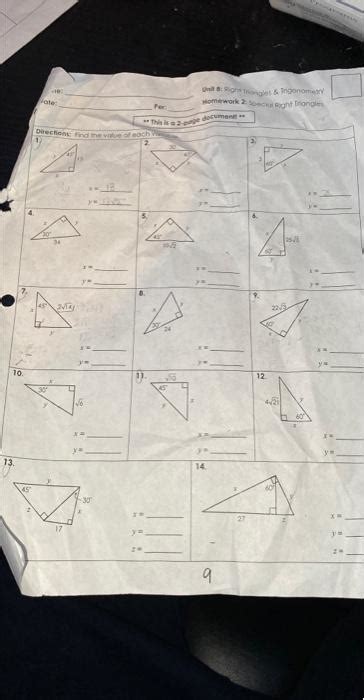 Unit 8 Right Triangles And Trigonometry Homework 2