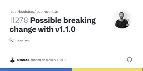 Possible Breaking Change With V Issue React Bootstrap