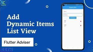 Add Dynamic Items To Listview In Flutter Using Getx Flutter Getx