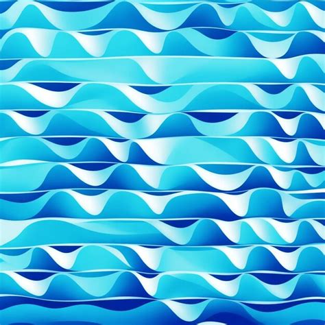 Premium Ai Image Vector Abstract Blue Wavy Tiles Mosaic