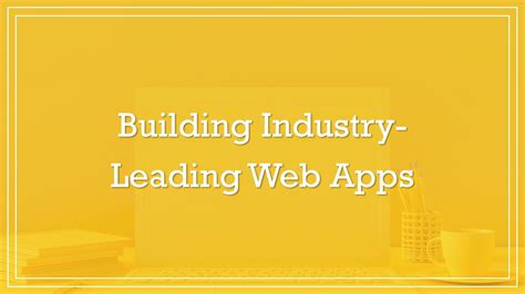 Building Industry Leading Web Apps With React Essential Techniques