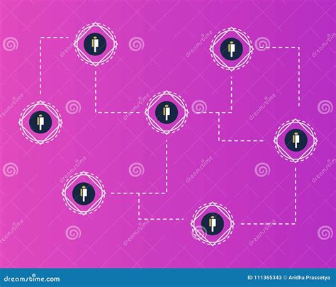 Populous Cryptocurrency Blockchain Circuit On Blue Background Vector Illustration