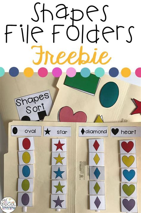 File Folder Shape Matching Game At Kristopher Chambers Blog