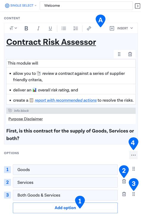 Ask To Choose One Option With Single Select Bryter Help Center