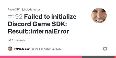 Failed To Initialize Discord Game SDK Result InternalError Issue