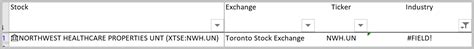 `how to request data added to data types missing industry xtse nwh