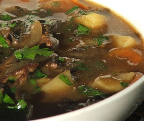 Beef Port And Mushroom Soup The Cooks Collective