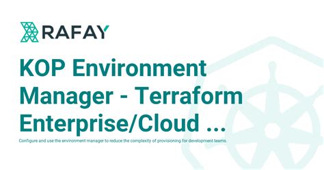kop environment manager terraform enterprise cloud integration