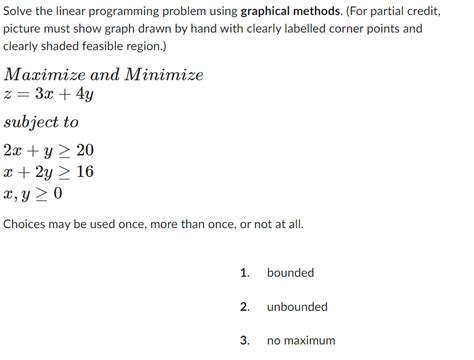 Solved Solve The Linear Programming Problem Using Graphical