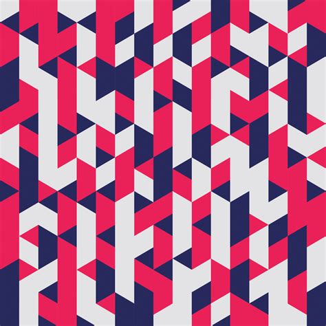 Red Geometric Seamless Pattern Abstract Background 14366827 Vector Art